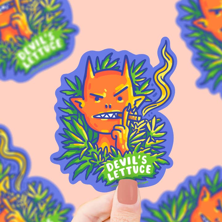 Devil's Lettuce Vinyl Sticker – Just Fabulous Palm Springs