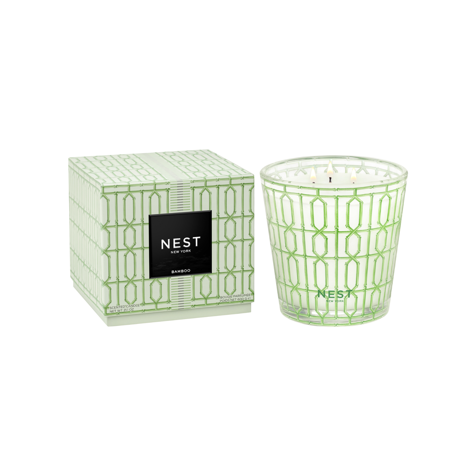 Bamboo Decorative 3-Wick Candle 21.2oz – Just Fabulous Palm Springs