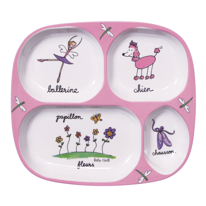 Melamine Plate For Kids – Ballerina – Just Fabulous Palm Springs